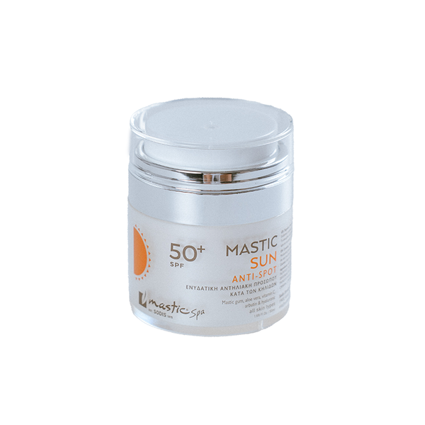ANTISPOT FACE CREAM | Ενυδατική αντηλιακή προσώπου SPF50+ - Mastic Spa